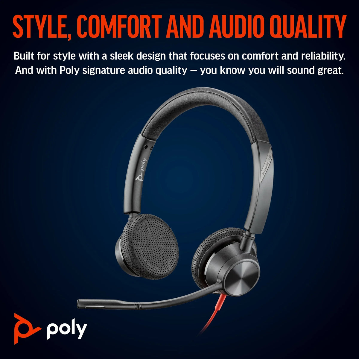 POLY Blackwire 3325 Wired On-ear Stereo MS Team... – TechForGood