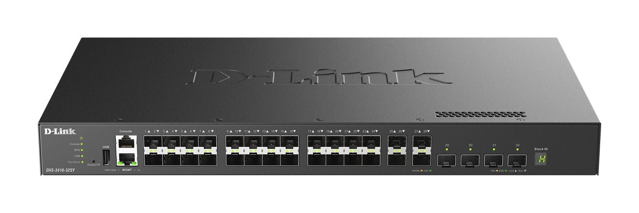D-LINK Layer 3 Stackable 10 Gigabit Managed Optical Fiber Network Swit - TechForGood
