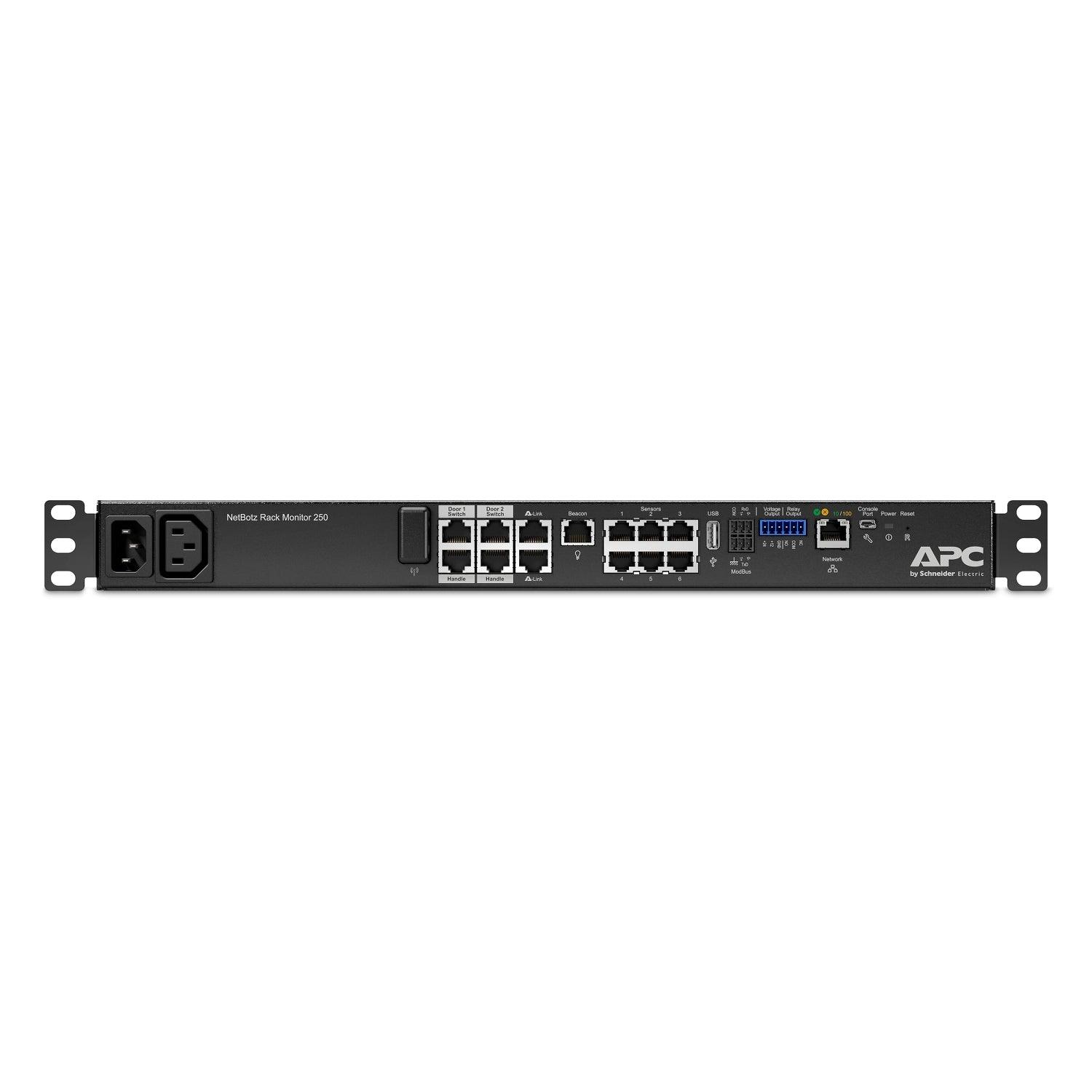 APC NetBotz Rack Monitor 250 with embedded NMC3 | 250A | 1U (NBRK0250A ...