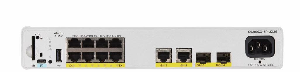 Cisco Catalyst C9200CX-8P-2X2G-E network switch Managed L2/L3 Gigabit ...