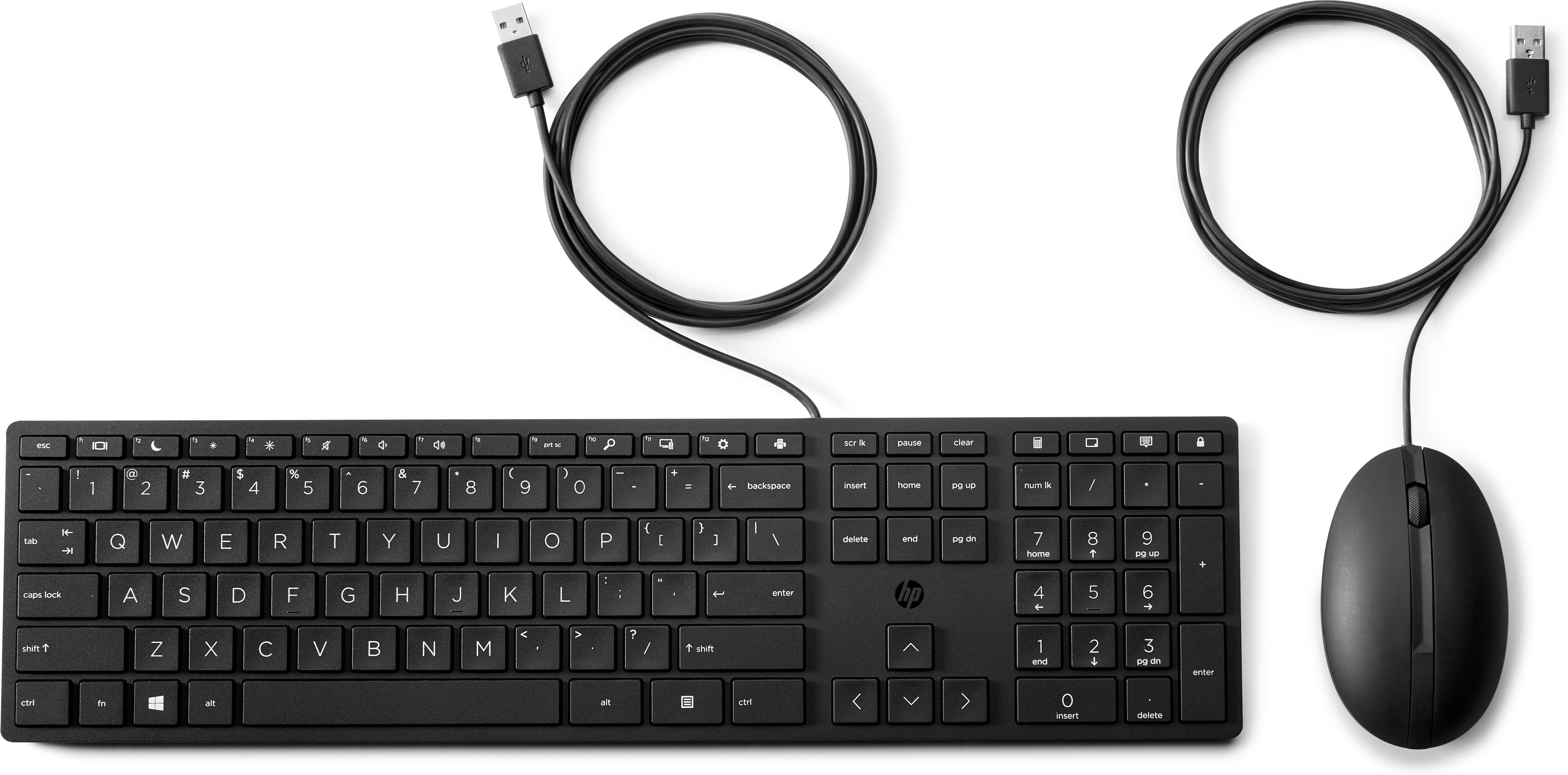 HP 320MK Wired Keyboard and Mouse - TechForGood