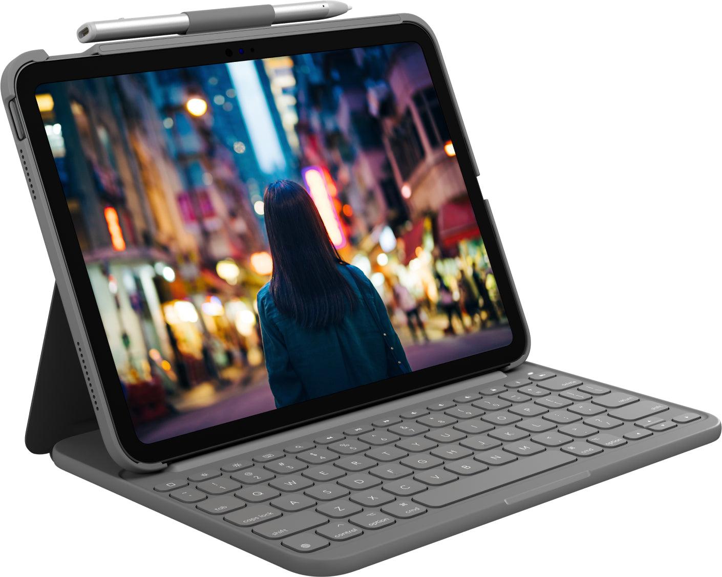 LOGITECH Slim Folio iPad Keyboard Case for iPad and iPad Air - TechForGood