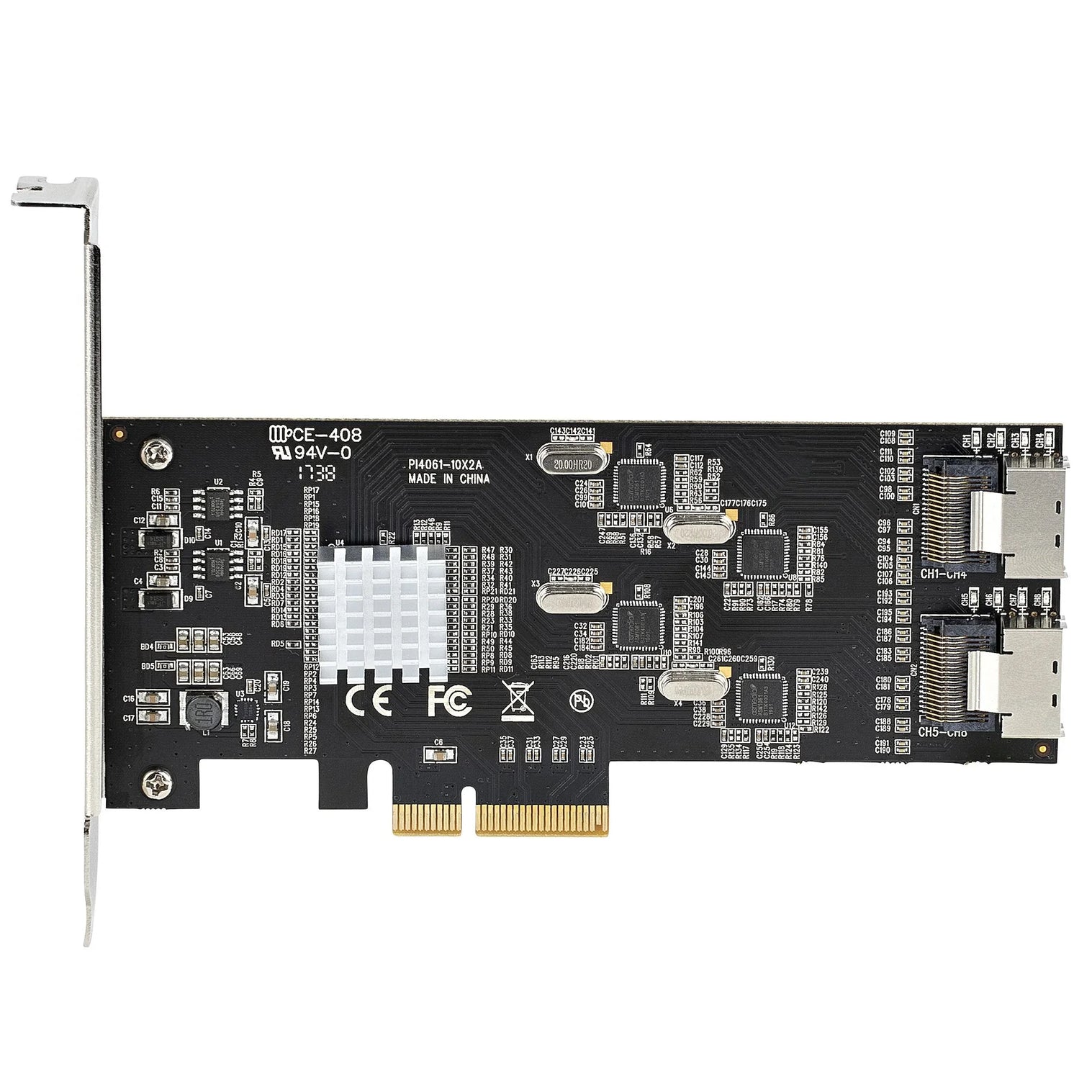 STARTECH 8 Port SATA PCIe Card - PCI Express 6Gbps SATA Expansion Adap ...